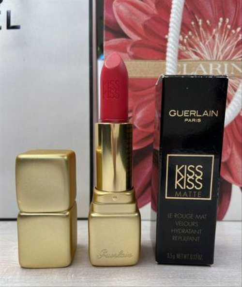 Помада Guerlain kiss kiss matte le rouge