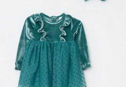 Детское нарядное платье 68-74