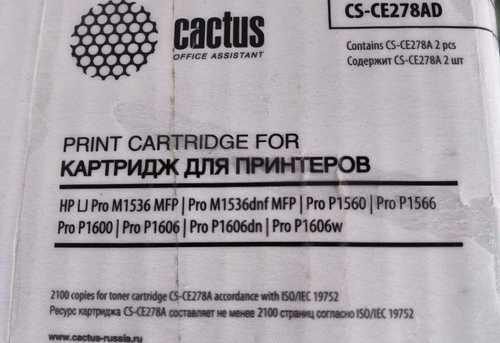 Картридж cactus cs ce278ad для hp