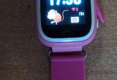 Детские умные часы Smart Baby Watch Q90 розовый