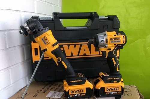 Аккумуляторная болгарка + Гайкавёрт Dewalt 20v