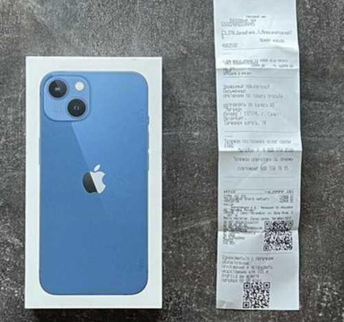 Новый iPhone 13 128gb Blue,чек (sim+esim)