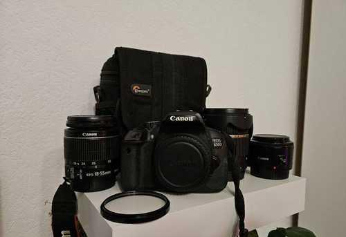Canon EOS 650D + 3 объектива