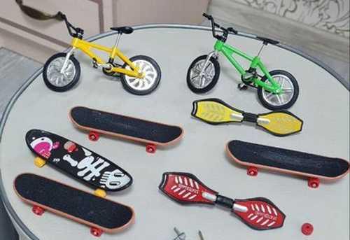 Велосипед и скейтборд игрушка