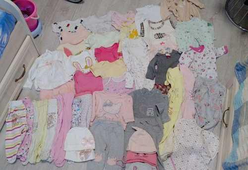 Детские вещи пакетом для девочек62-68