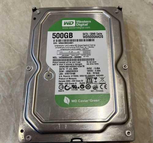 HDD WD green 500gb