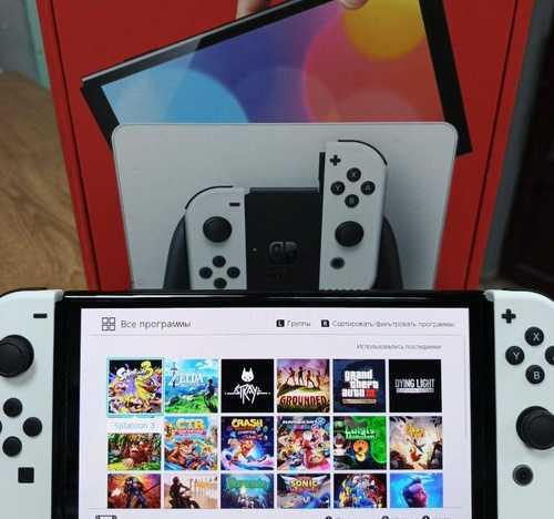 Новый прошитый oled Nintendo switch