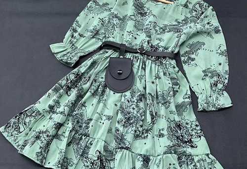 Стильное платье для девочки, 128-152