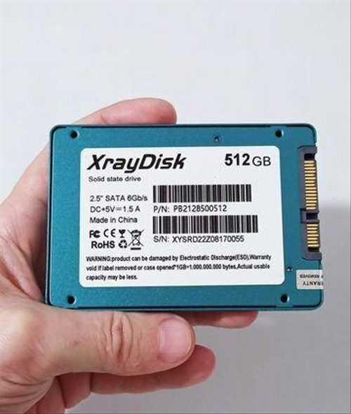 512Гб SSD XrayDisk новый Sata3 2,5 металл