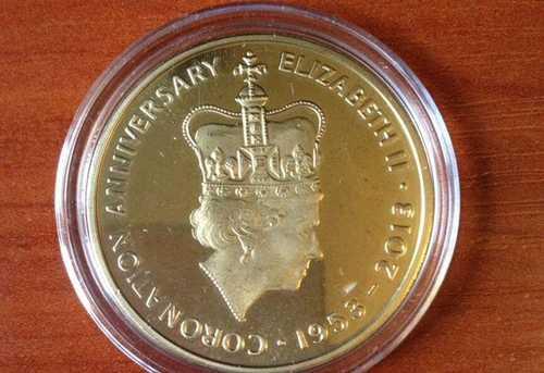 Памятная монета (жетон) Коронации Елизаветы Второй