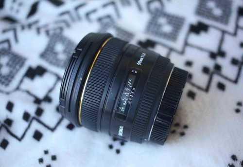 Sigma AF 50mm f/1.4 Canon EF только ручной фокус