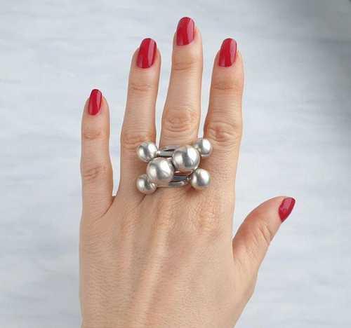 Кольцо серебряное, р. 17