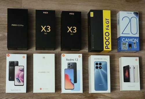 Коробка от poco X3, Honor, Tecno, Huawei