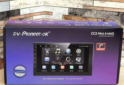 Магнитола Pioneer CC3 mini, 2din, 7 дюймов, 4+64гб