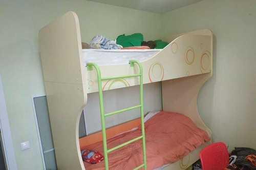 Двухъярусная кровать. Детская мебель Фруттис