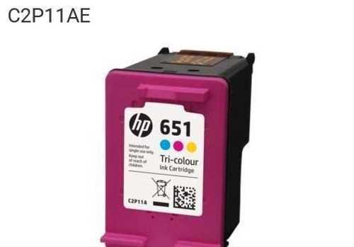 Картридж HP 651 Струйный Трехцветный 300стр, C2P11