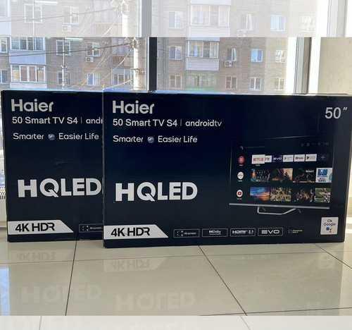 50" (127 см) Haier 50 SMART TV S4 новый Qled 4K