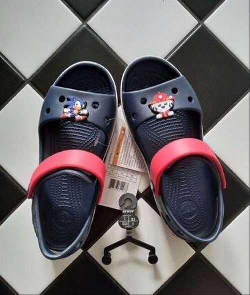 Новые сандалии Crocs Crocband J1 (31-32рф) оригина