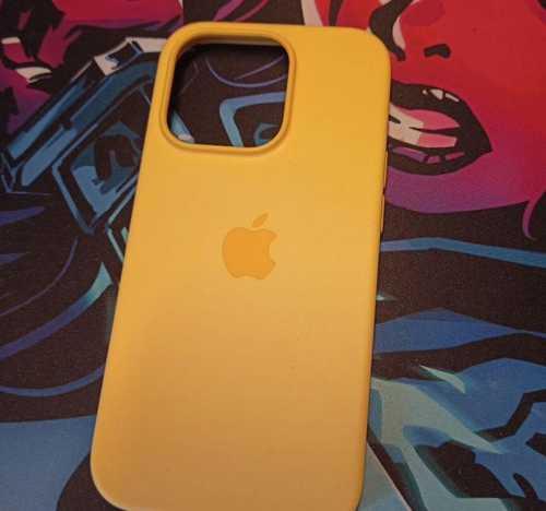 Оригинальный Чехол для iPhone 14 pro Yellow