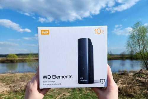 Внешний жёсткий диск WD Elements 10TB, новый
