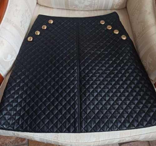 Кожаная юбка Burberry