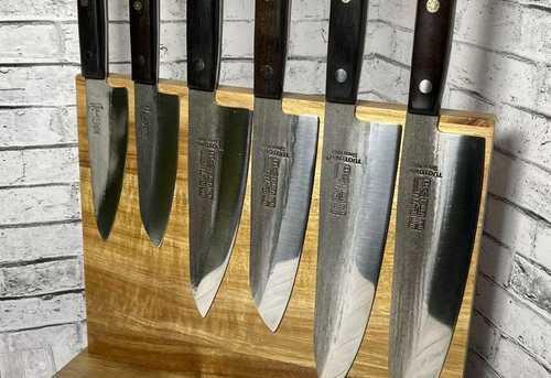 Набор кованных кухонных ножей с подставкой