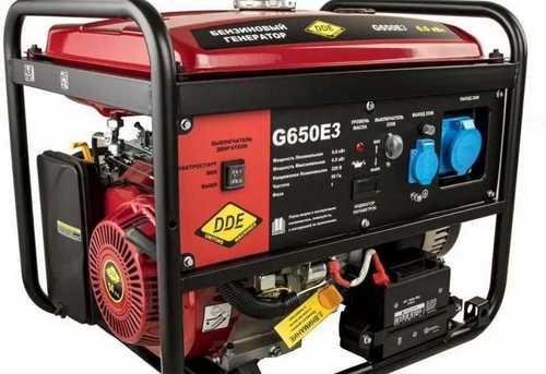Бензиновый генератор DDE G650E3, 380/220 В, 6.5кВт