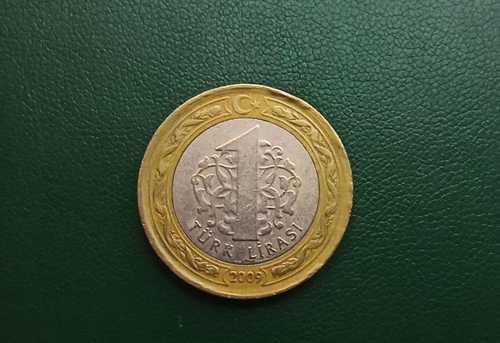 Монета Турции 1 лира