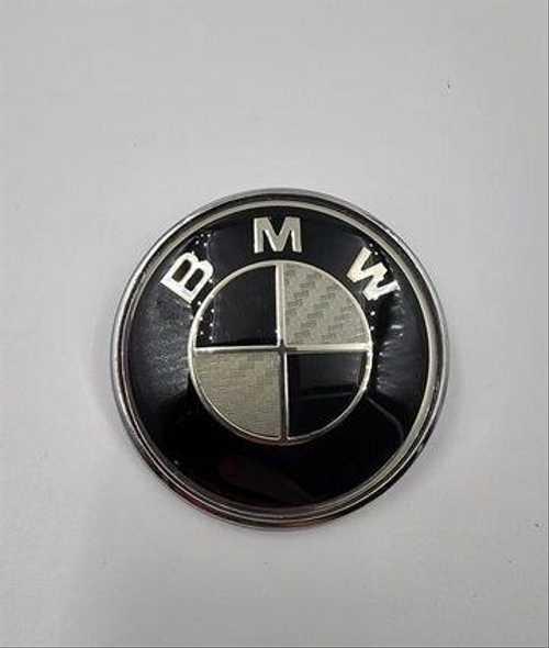 Эмблема BMW карбон 74 мм