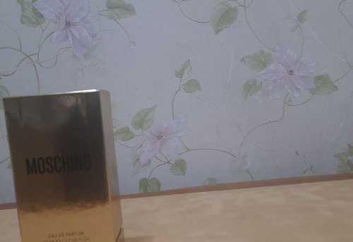 Коробка и пустой флакон moschino fresh gold 50ML