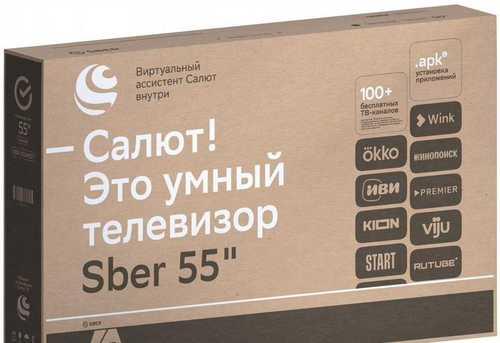 Телевизор Sber sdx 55u4127, 55 139 см uhd 4k