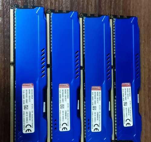 Оперативная память ddr3 Kingston HyperX 4x4Gb 1600