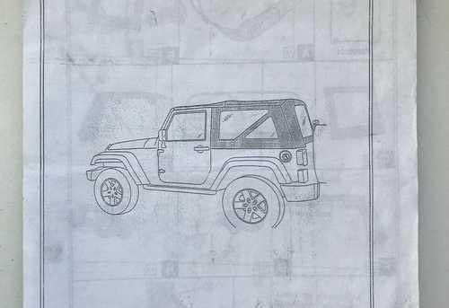 Крыша mopar для Jeep JK(3). Инструкция п/установке