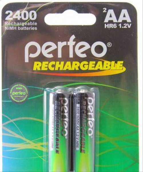 Perfeo AA 2400mAh/2BL Аккумулятор