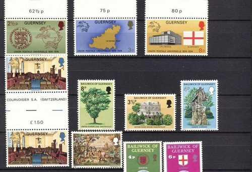 1969 - 84 г. г. UK(3): Гернси, чистые** марки
