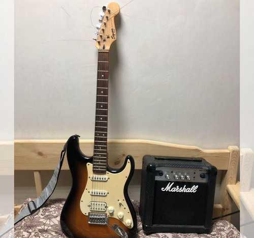 Электрогитара fender squier bullet strat