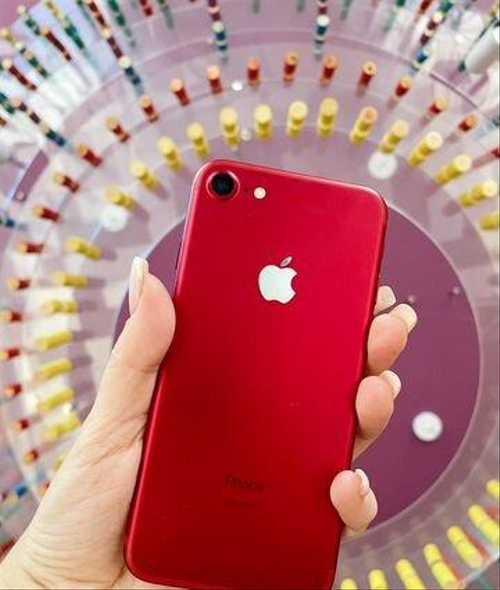 iPhone 7 128 gb красный идеал