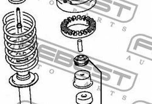 Втулка переднего амортизатора