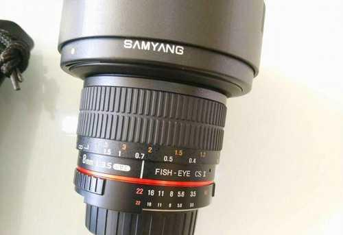 Объектив Samyang 8mm f/3.5