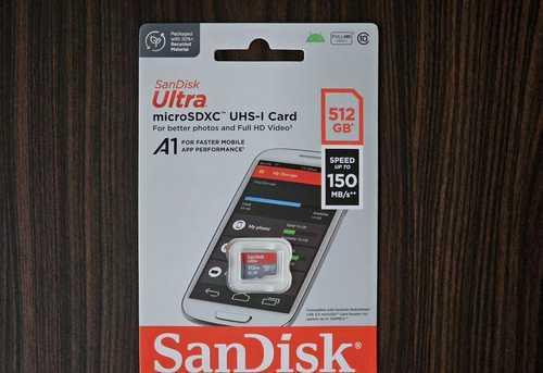 Карта памяти micro sdxc UHS-I 512GB/150MB/s