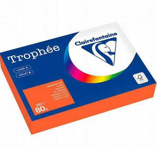 Бумага цветная clairefontaine, А4, 80 г/м2, 500 л