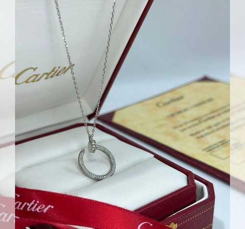 Кулон серебряный Cartier