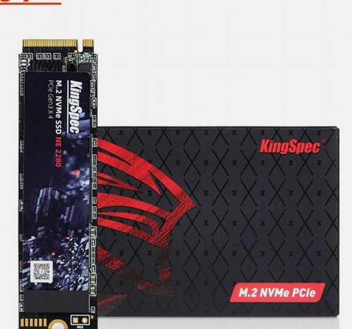 Ssd m2 nvme 512gb Kingspec. Новые