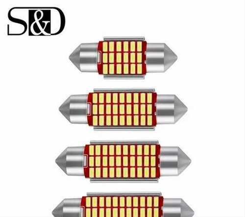 Светодиодные лампы led для салона авто