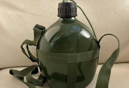 Фляга для воды армейская 1л с ремешком