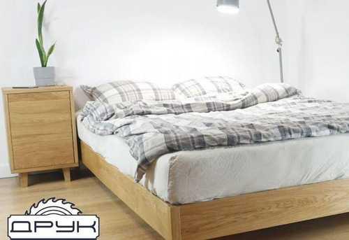 Спальный гарнитур кровать с двумя тумбами