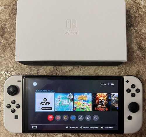 Nintendo switch oled с играми на 70.000 