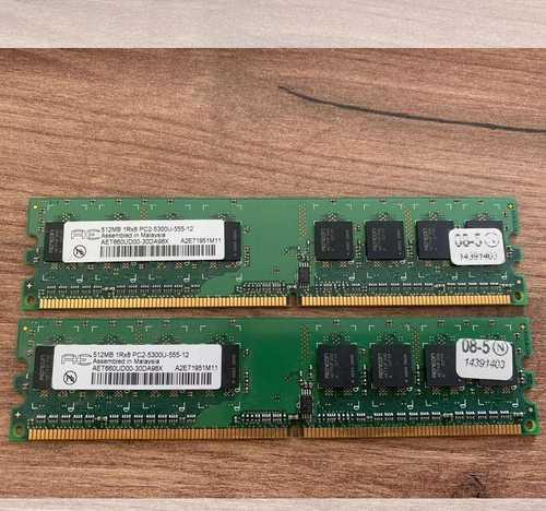 Оперативная память DDR2 512MB PCI-5300U-555-12