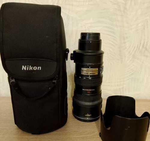 Объектив nikon af s vr nikkor 70-200