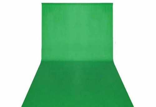 Зелёный фото фон 3х1,6м Хромакей